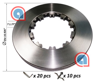 Disc Brake Rotor for Bendix ADB22X, replaces 802569, S34471, K012741,1 ...